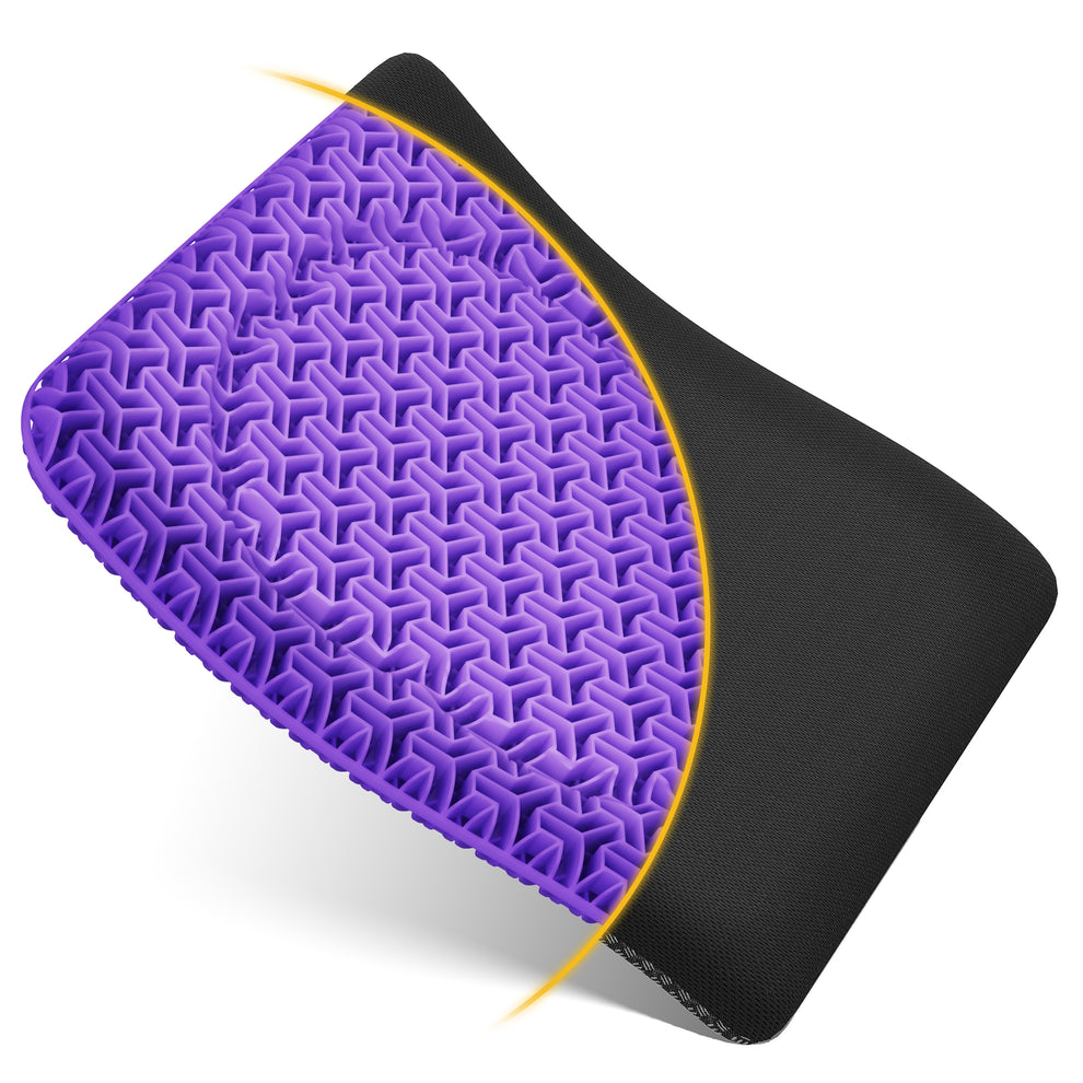 AOLIGO 17" x 15"Gel Seat Cushion, Soft & Breathable for Wheelchair, Of ...